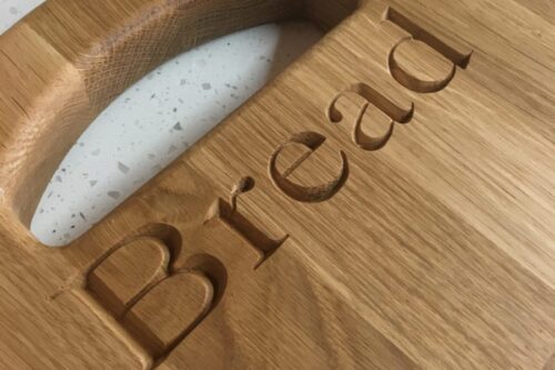 Oak Chopping Board with internal handle - Hartwood Timber