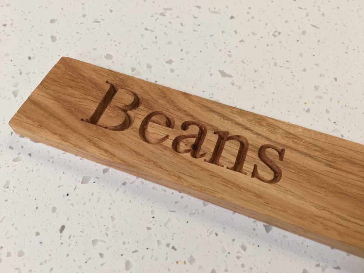 Solid Oak Veg Labels - Hartwood Timber