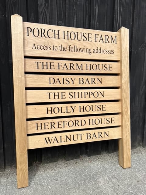 Custom Wooden Ladder, Entrance, Estate & Farm Signs - Hartwood Timber