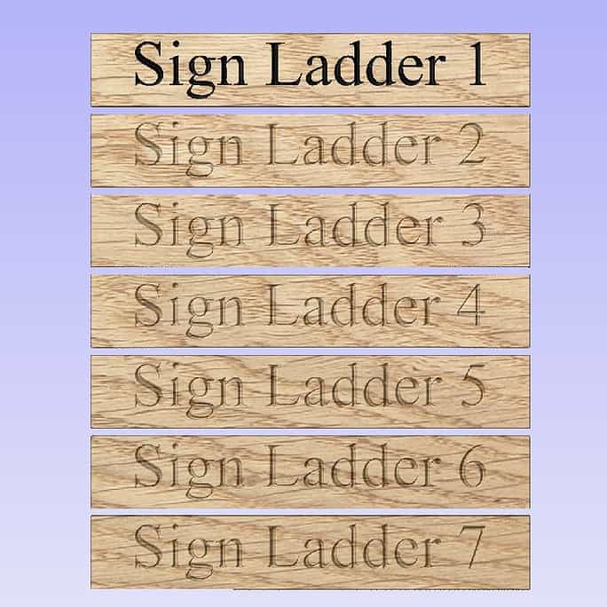 Ladder Sign - Hartwood Timber