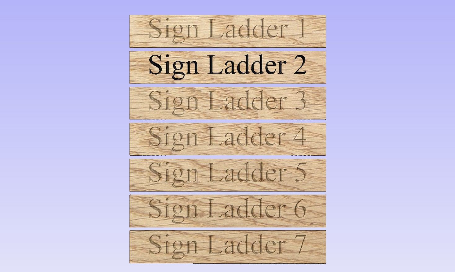 Ladder Sign - Hartwood Timber