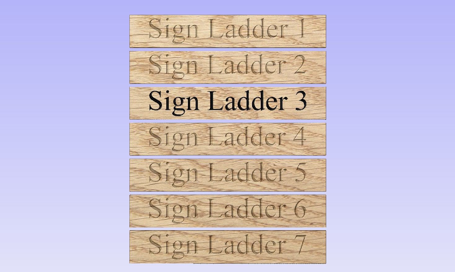 Ladder Sign - Hartwood Timber