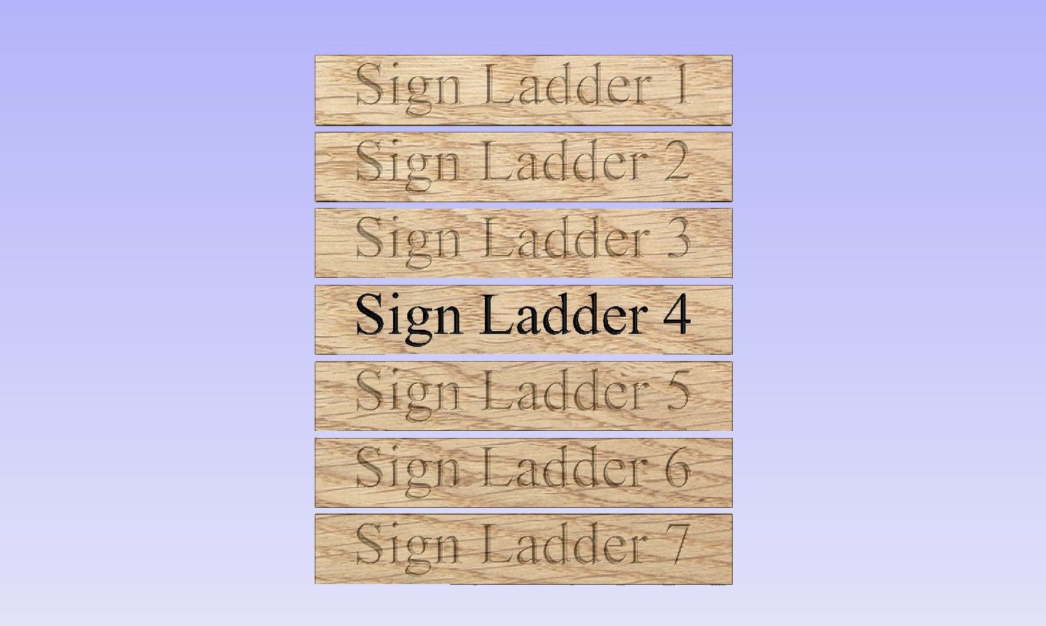 Ladder Sign - Hartwood Timber