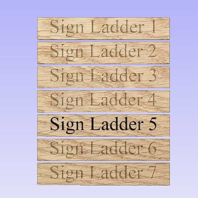 Ladder Sign - Hartwood Timber