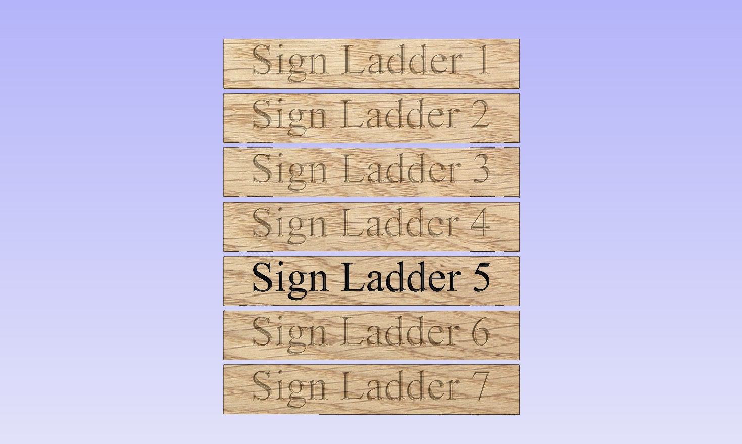 Ladder Sign - Hartwood Timber