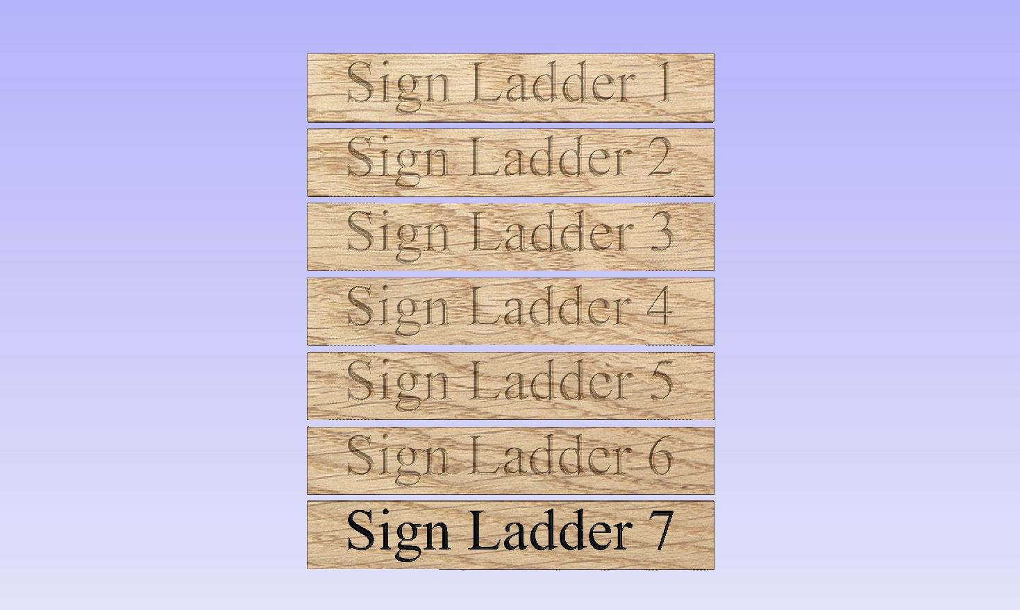 Ladder Sign - Hartwood Timber