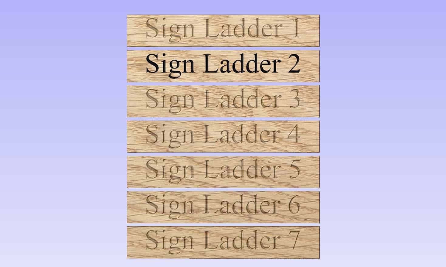 Ladder Sign - Hartwood Timber