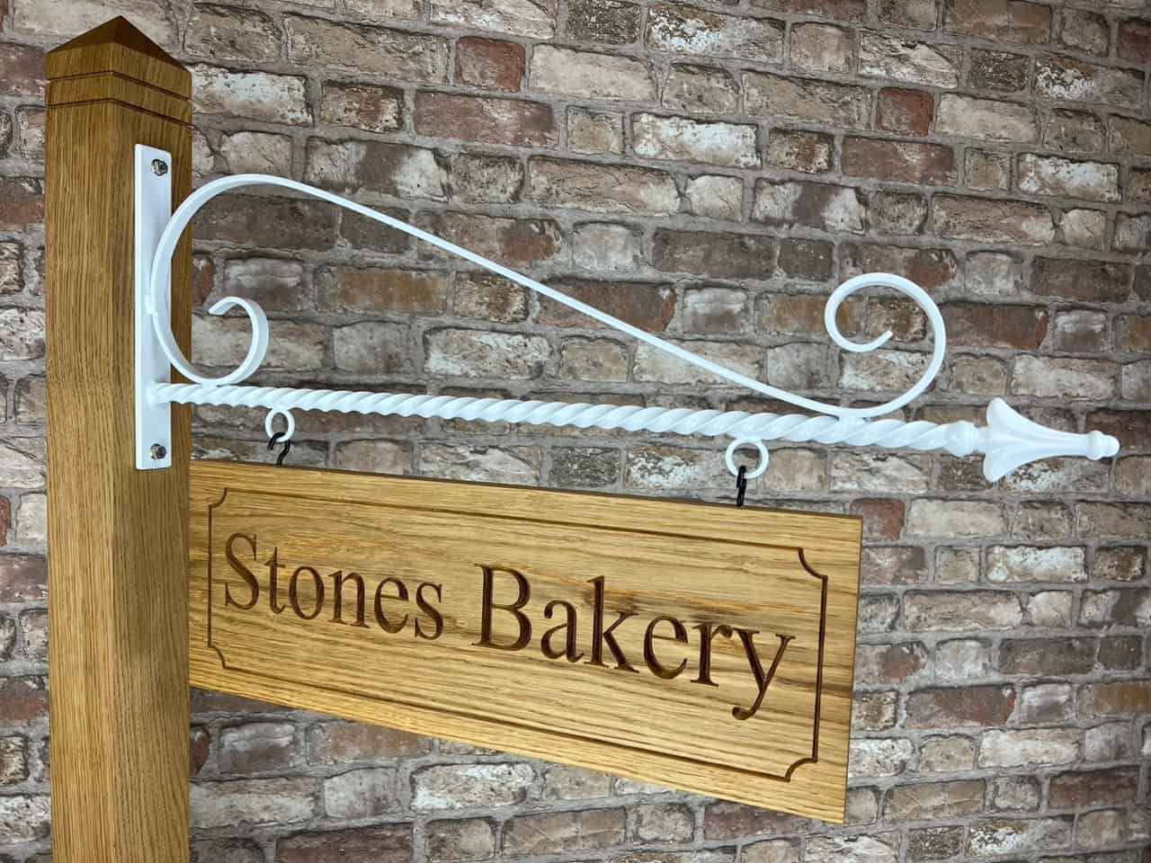 Hanging sign bracket - Hartwood Timber