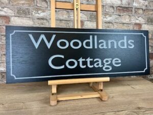 Wooden House Signs - Hartwood Timber